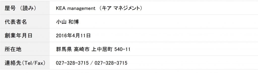 事業概要 | KEA management
